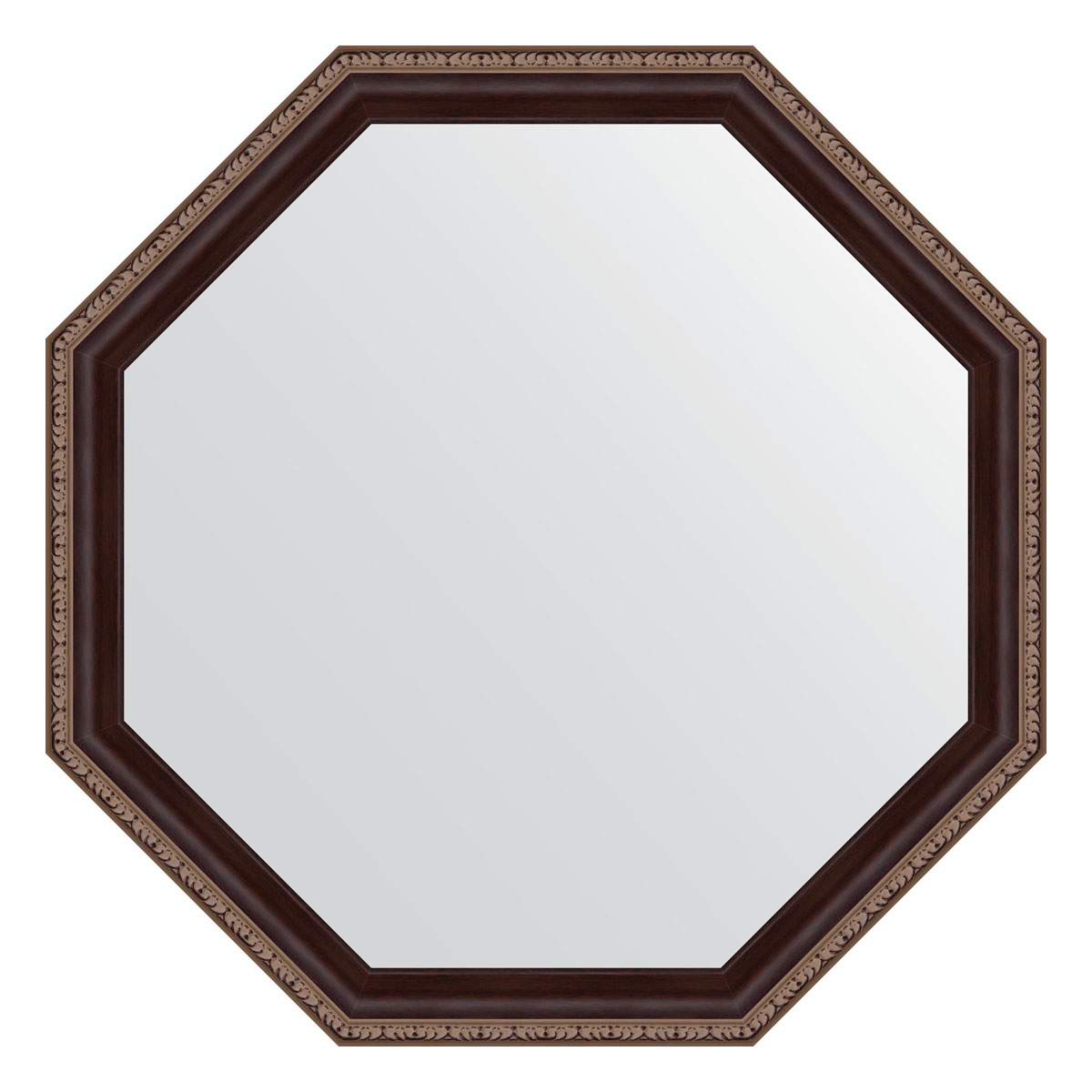 Зеркало в раме 64x64см Evoform BY 7397 махагон с орнаментом