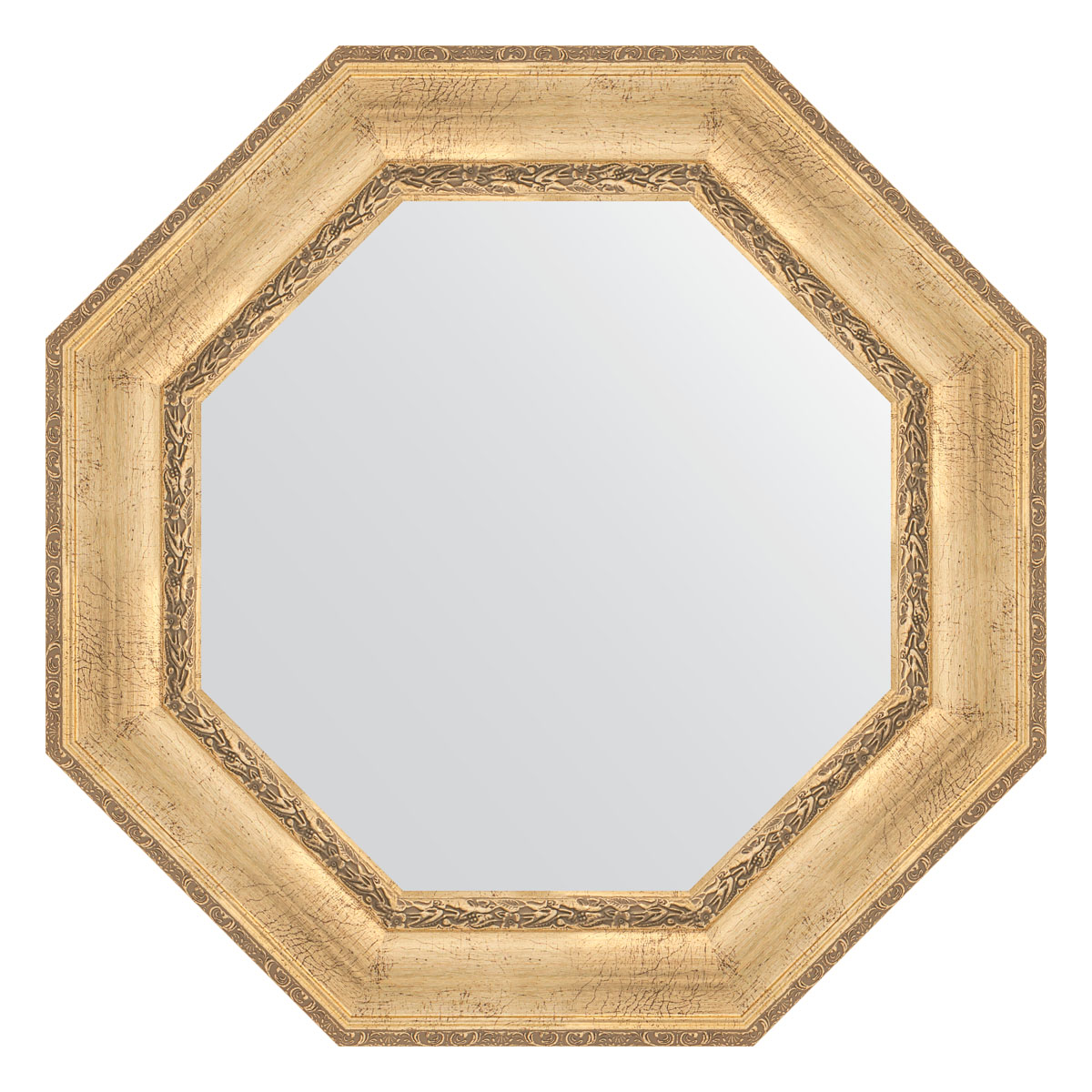 Зеркало в раме 77x77см Evoform BY 7391 состаренное серебро с орнаментом