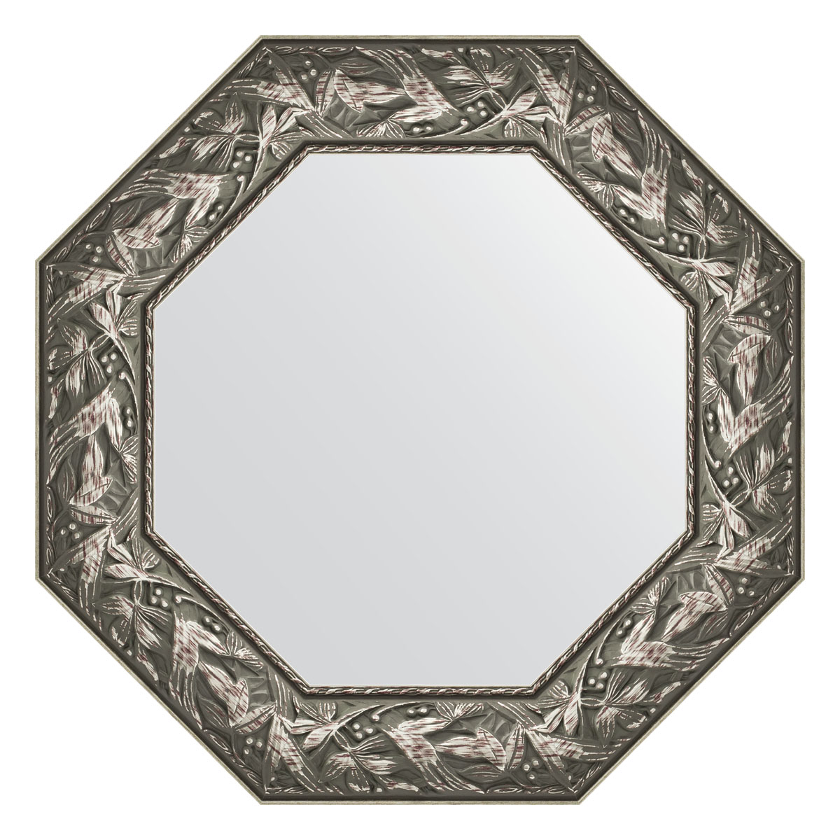 Зеркало в раме 63x63см Evoform BY 7372 византия серебро