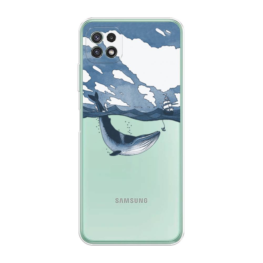 Чехол на Samsung Galaxy A22s 5G "Большой кит"