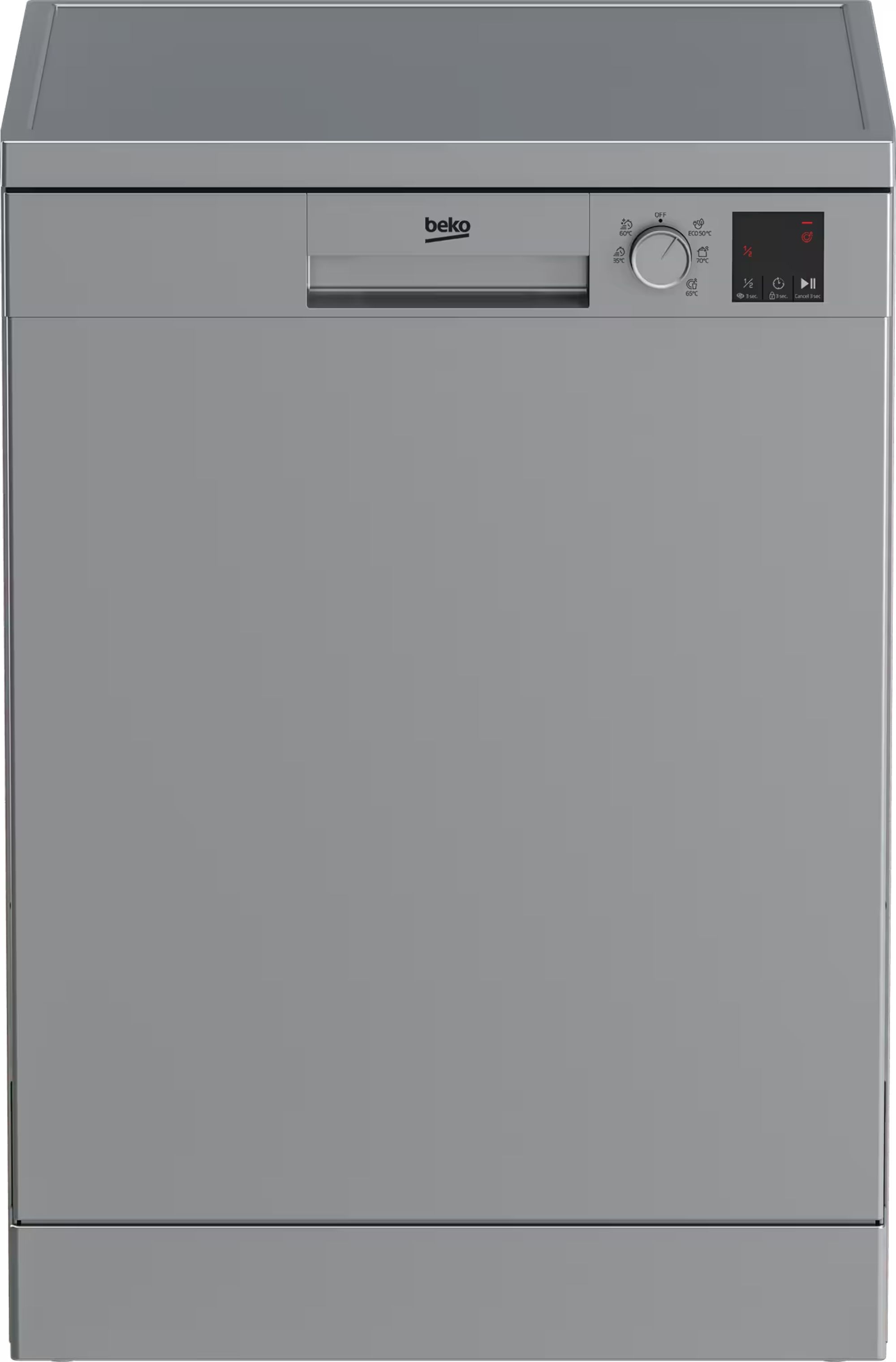 Встраиваемая посудомоечная машина 60см BEKO DVN053WR01S серебристый(дисплей)