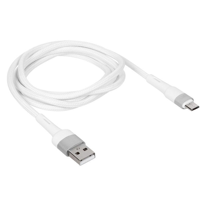 Кабель TFN USB-A/microUSB Envy 1.2m нейлон white