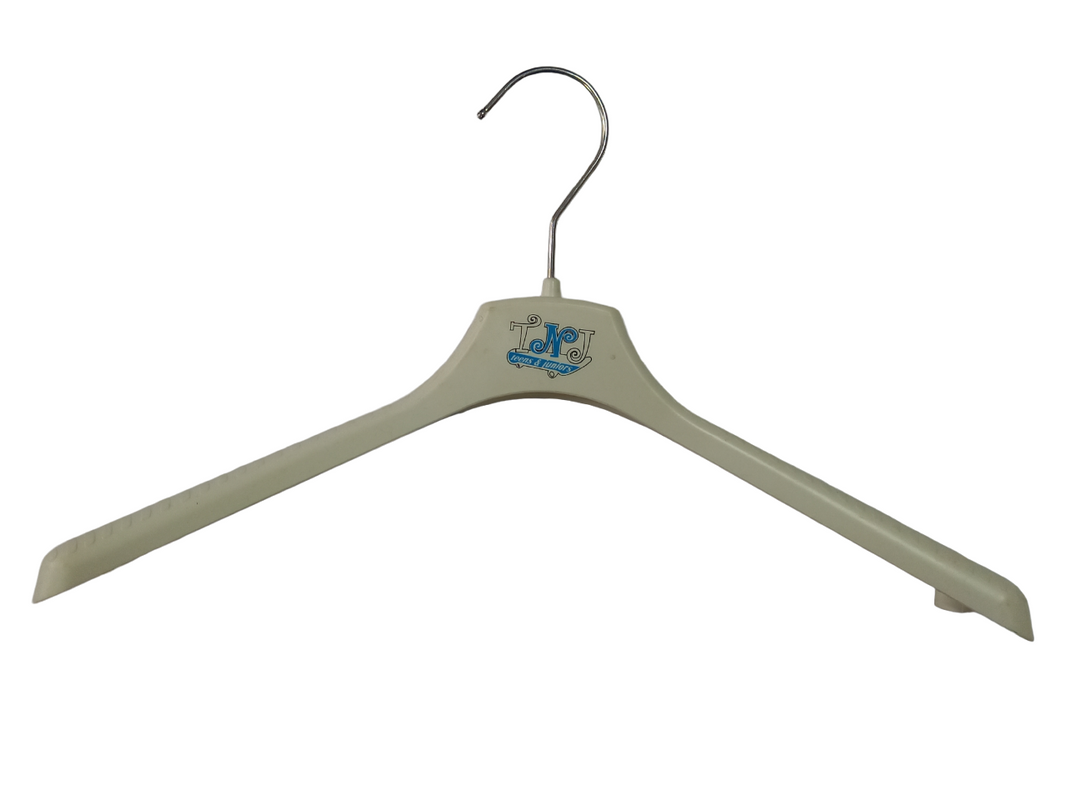 Вешалка для верхней одежды с лого, Valexa CM-37, 370мм х 28мм, белая, 10 шт