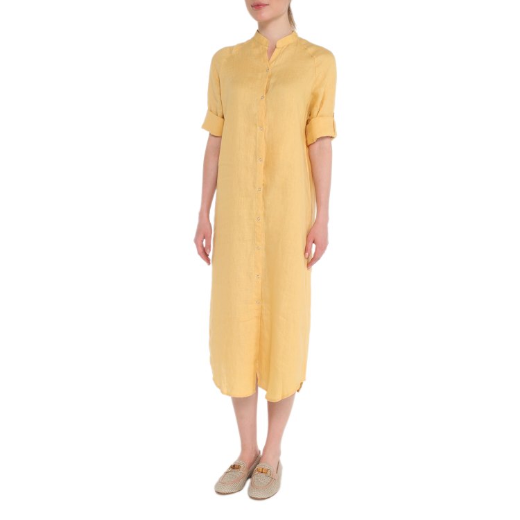 Платье женское Maison David MLY2117 желтое S