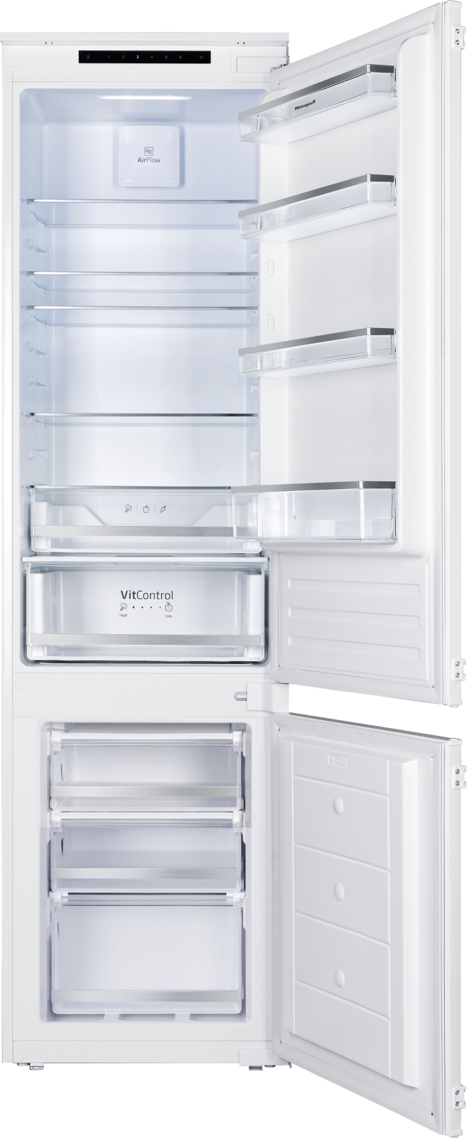 Встраиваемый холодильник Weissgauff WRKI 195 WLF белый