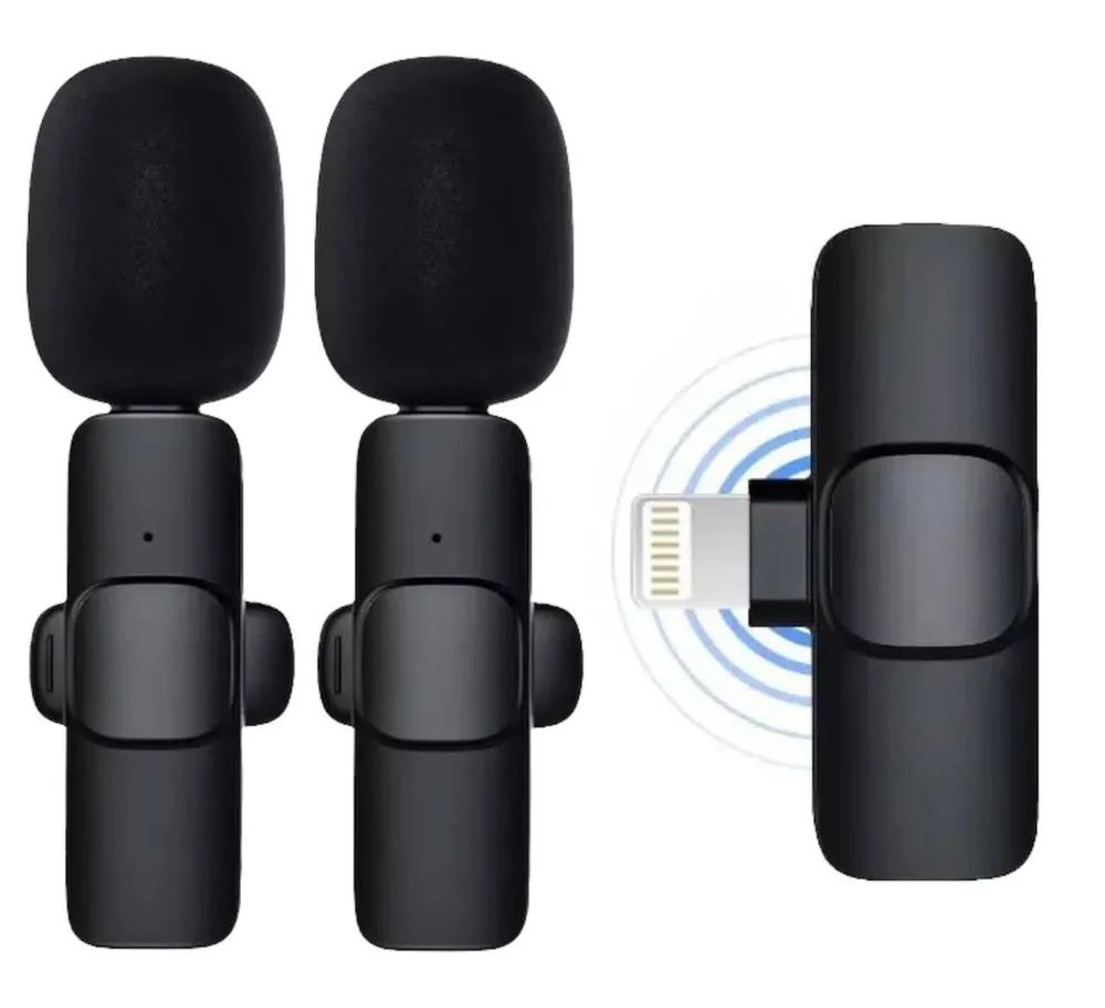 Комплект микрофонов петличных TWS К11 Black (201088123)