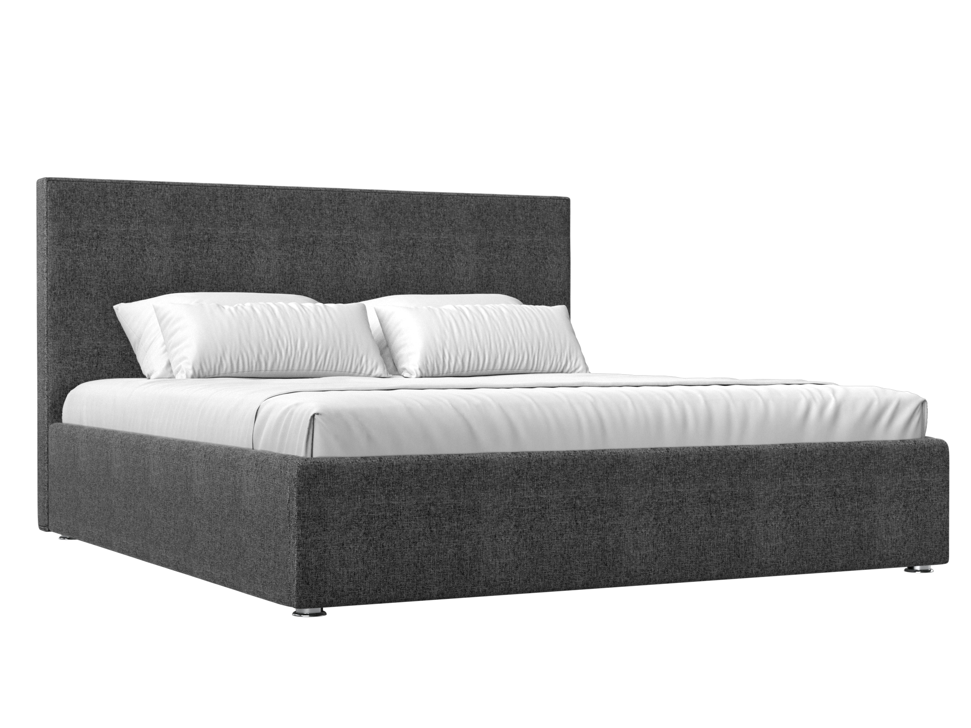 Интерьерная кровать Кариба 160 рогожка серый