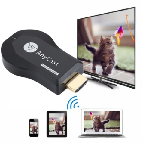 Медиаплеер ресивер AnyCAST M9 Plus Display Dongle WiFi HDMI (Черный)