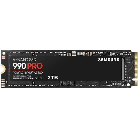 SSD накопитель Samsung 990 PRO M.2 2280 2 ТБ (MZ-V9P2T0BW)