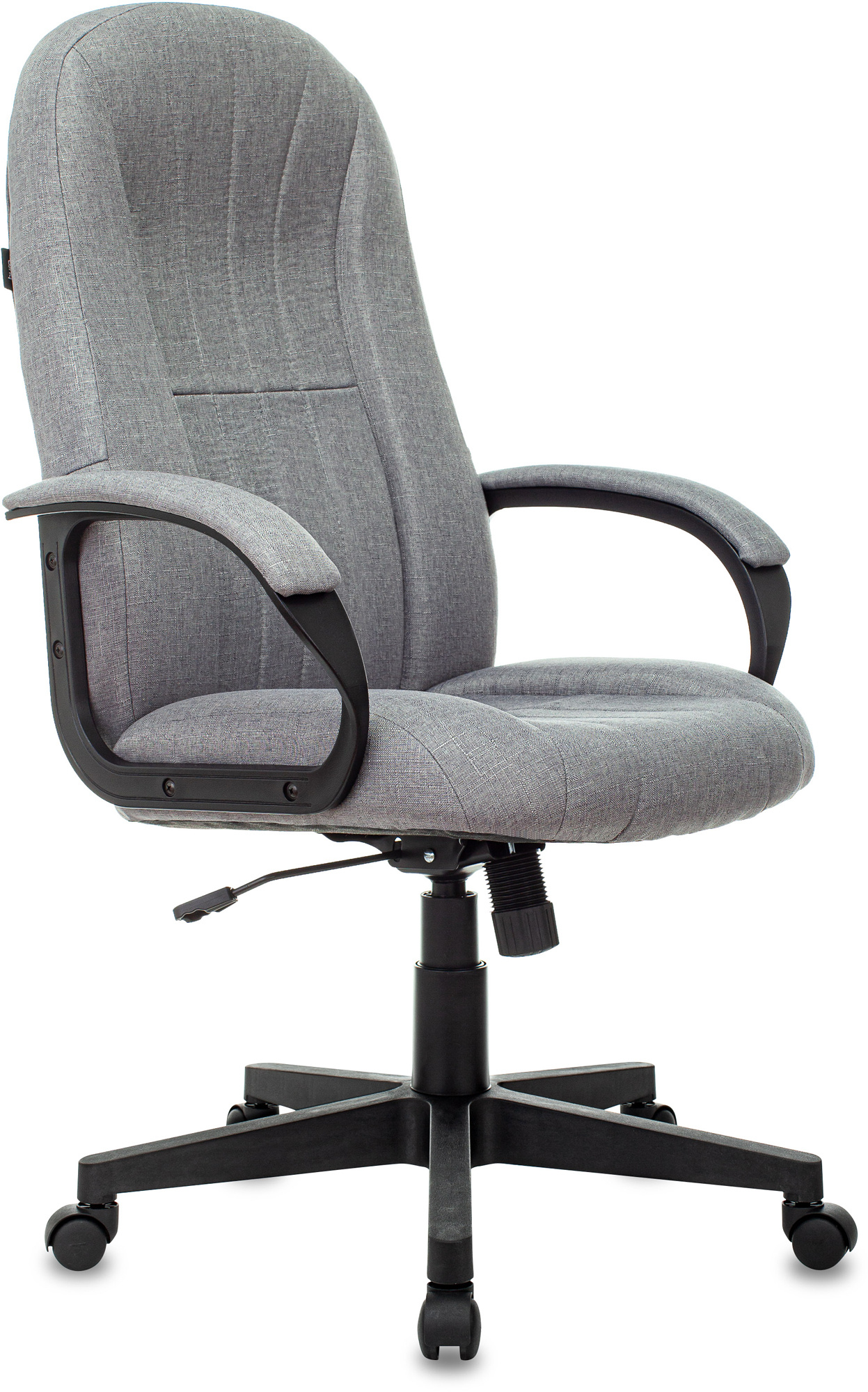 Кресло руководителя Бюрократ T-898/404-GREY серый, ткань, крестовина пластик