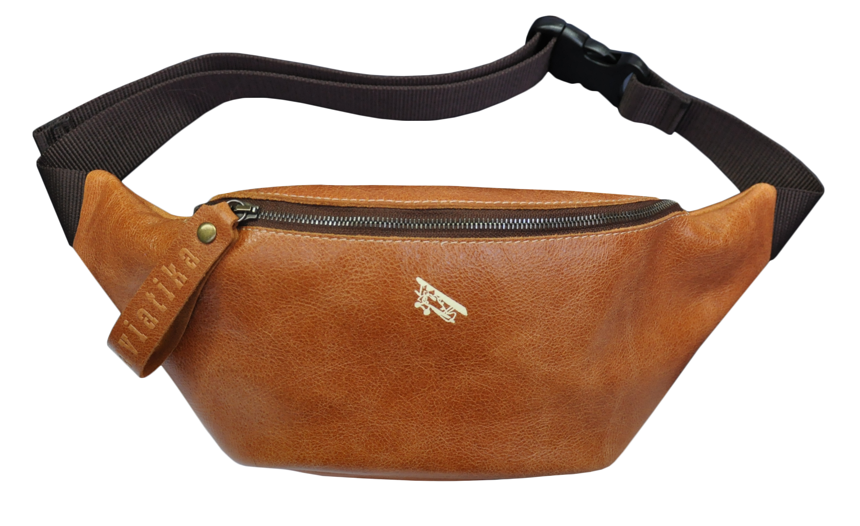 Поясная сумка мужская Авиатика А-СП-5113, коричнево-рыжий