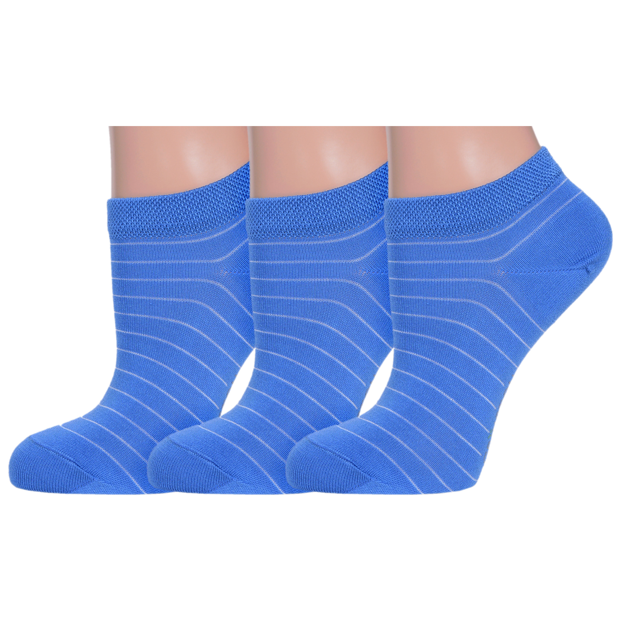 Комплект носков женских Grinston socks 3-15D34 синих 25