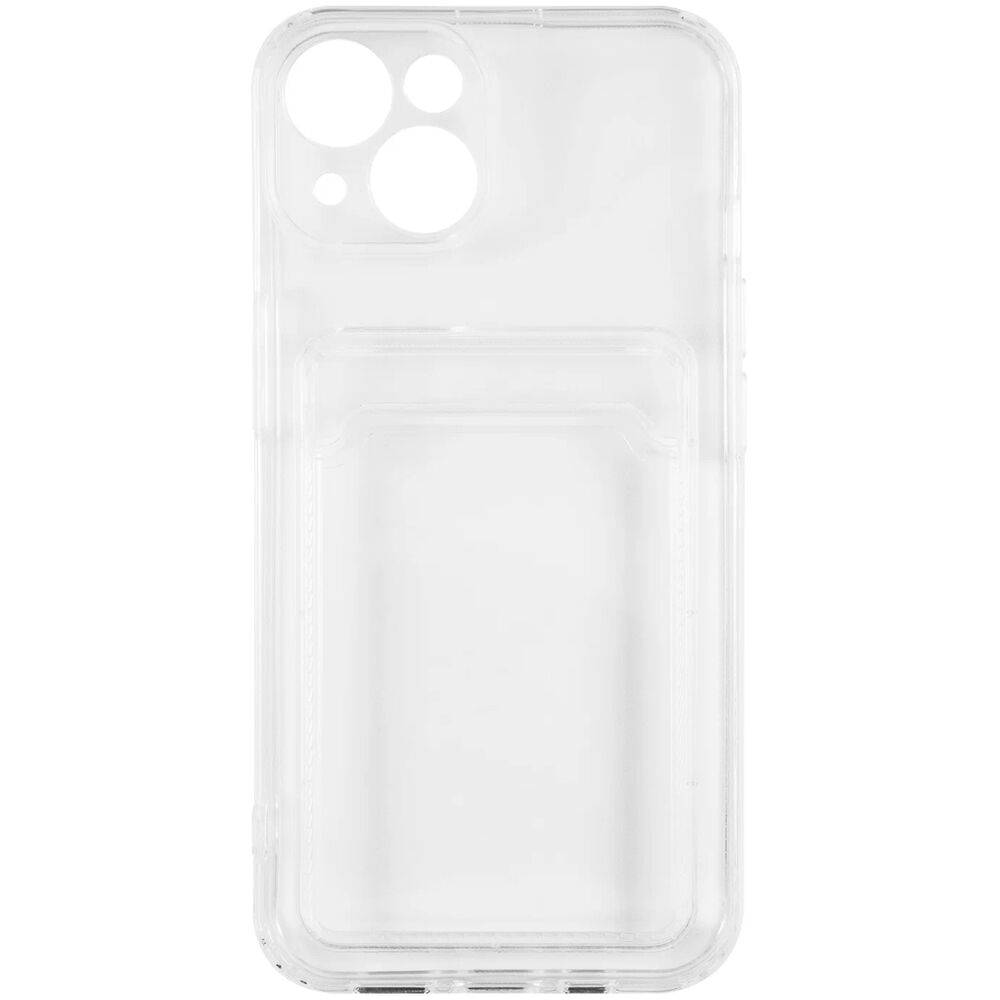Чехол для Apple iPhone 14 Plus Red Line iBox Crystal прозрачный с кардхолдером