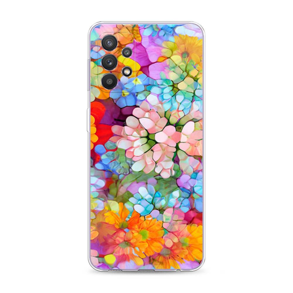 Чехол на Samsung Galaxy A32 "Цветы витраж"