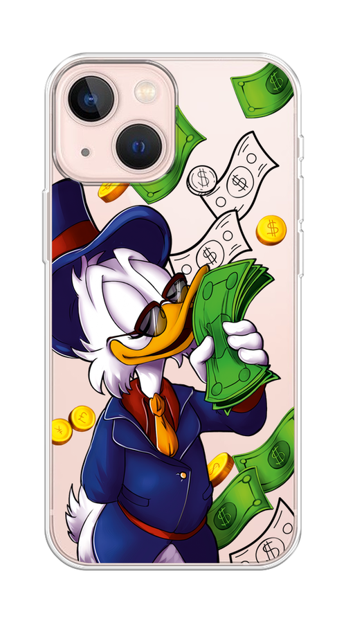 Чехол на Apple iPhone 13 mini "Scrooge McDuck with Money"