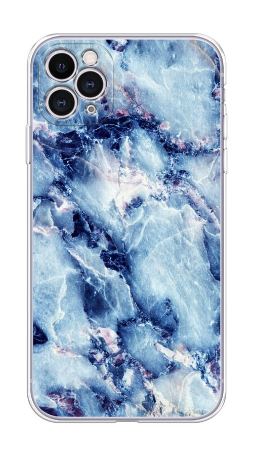 Чехол на Apple iPhone 11 Pro "Мрамор с синими прожилками"