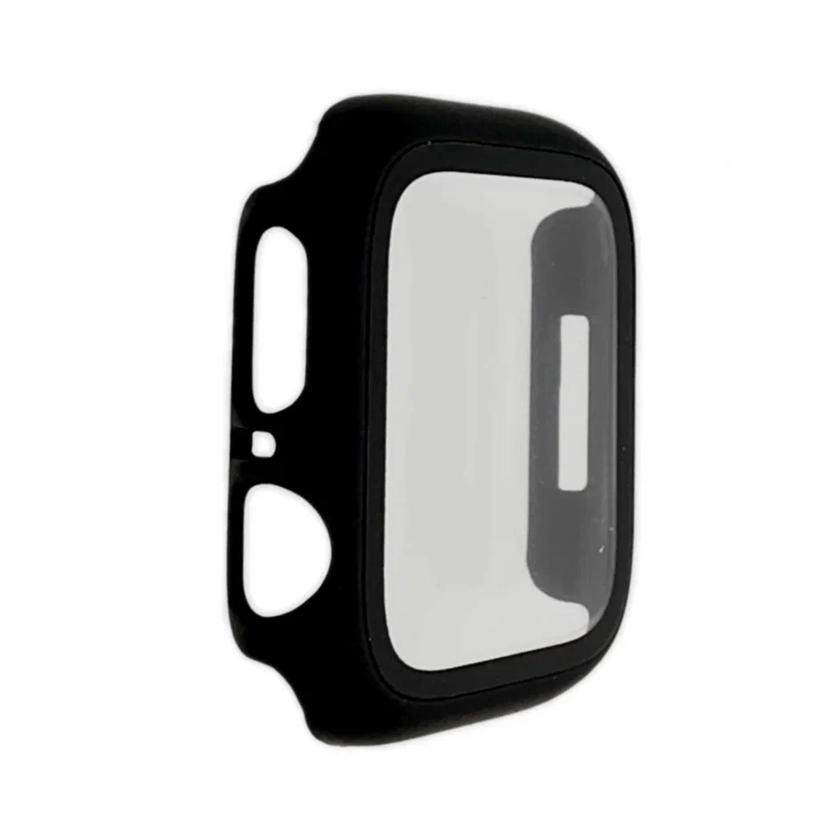 Чехол и защитное стекло Qvatra для Apple Watch Series 4/5/6/SE 44 мм черный