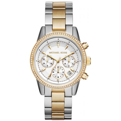 Наручные часы женские Michael Kors MK6474 золотистые/серебристые