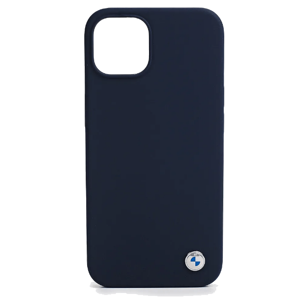 Чехол iPhone 14 Plus BMW Silicone, синий