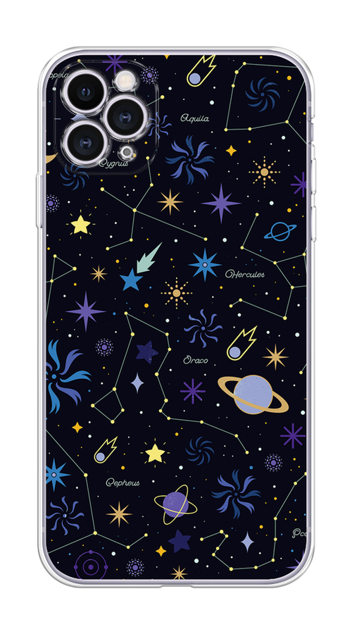 Чехол на Apple iPhone 11 Pro "Цветной космос"
