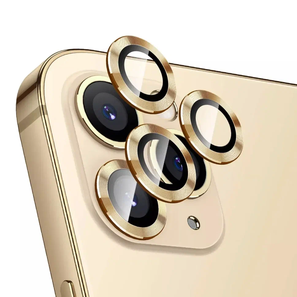 Защитное стекло QVATRA на камеру Cam Lens iPhone 13 Pro Max Золотистый