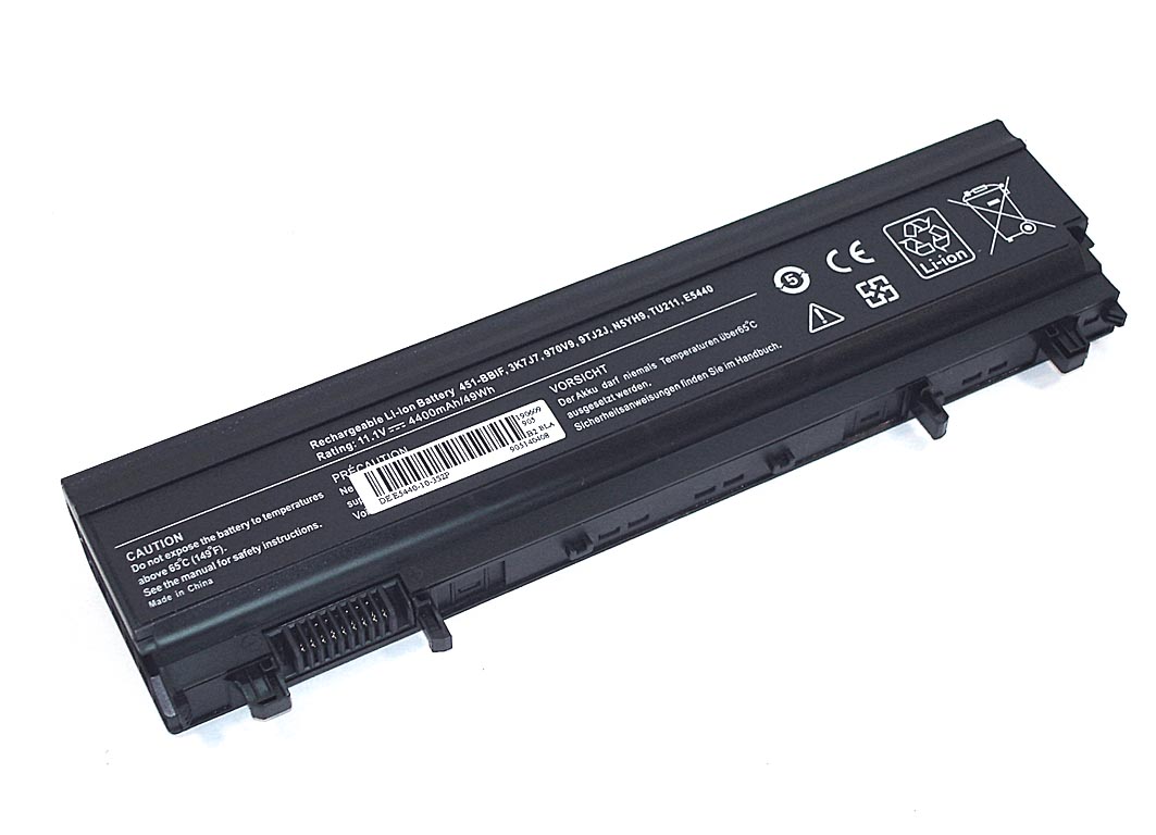 Аккумулятор для ноутбука Dell E5440 11.1V 4400mAh Black OEM