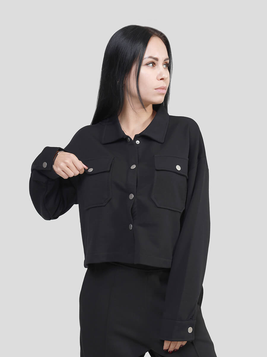 Рубашка женская Vitacci SP7671-01 черная L