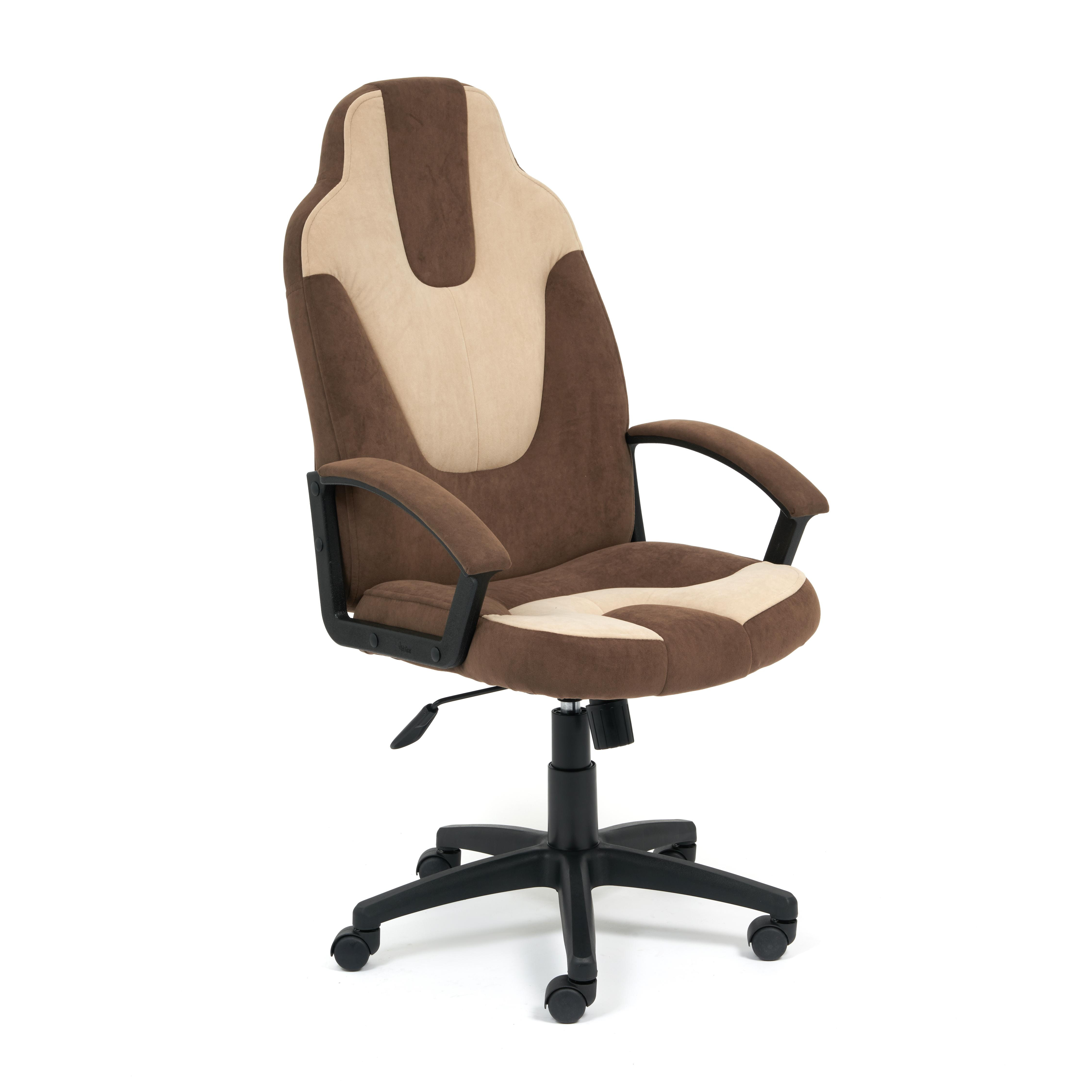 Кресло TetChair NEO (3) флок , коричневый/бежевый