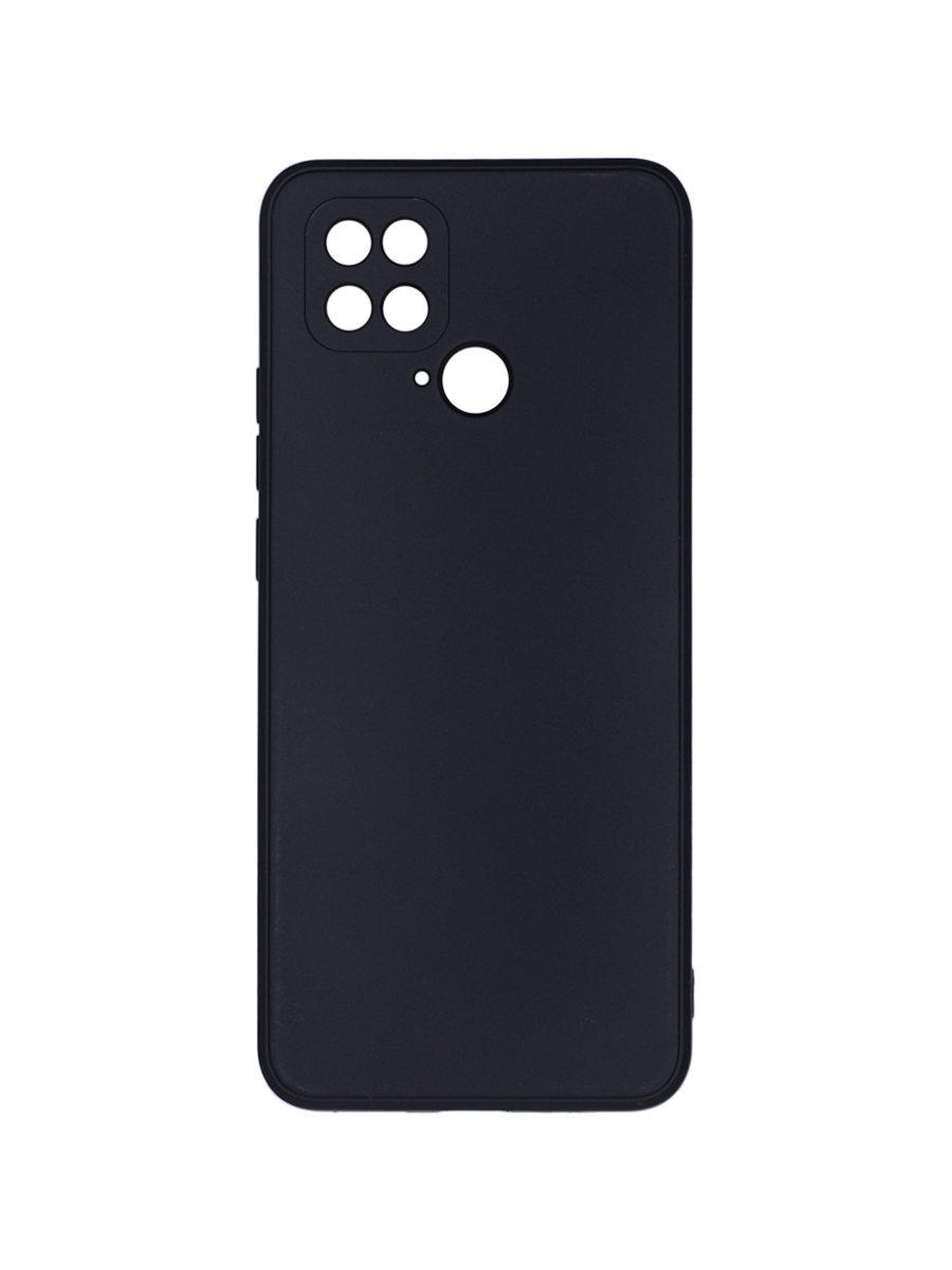 Чехол для Xiaomi Poco C40 4G с подкладкой из микрофибры противоударный черный