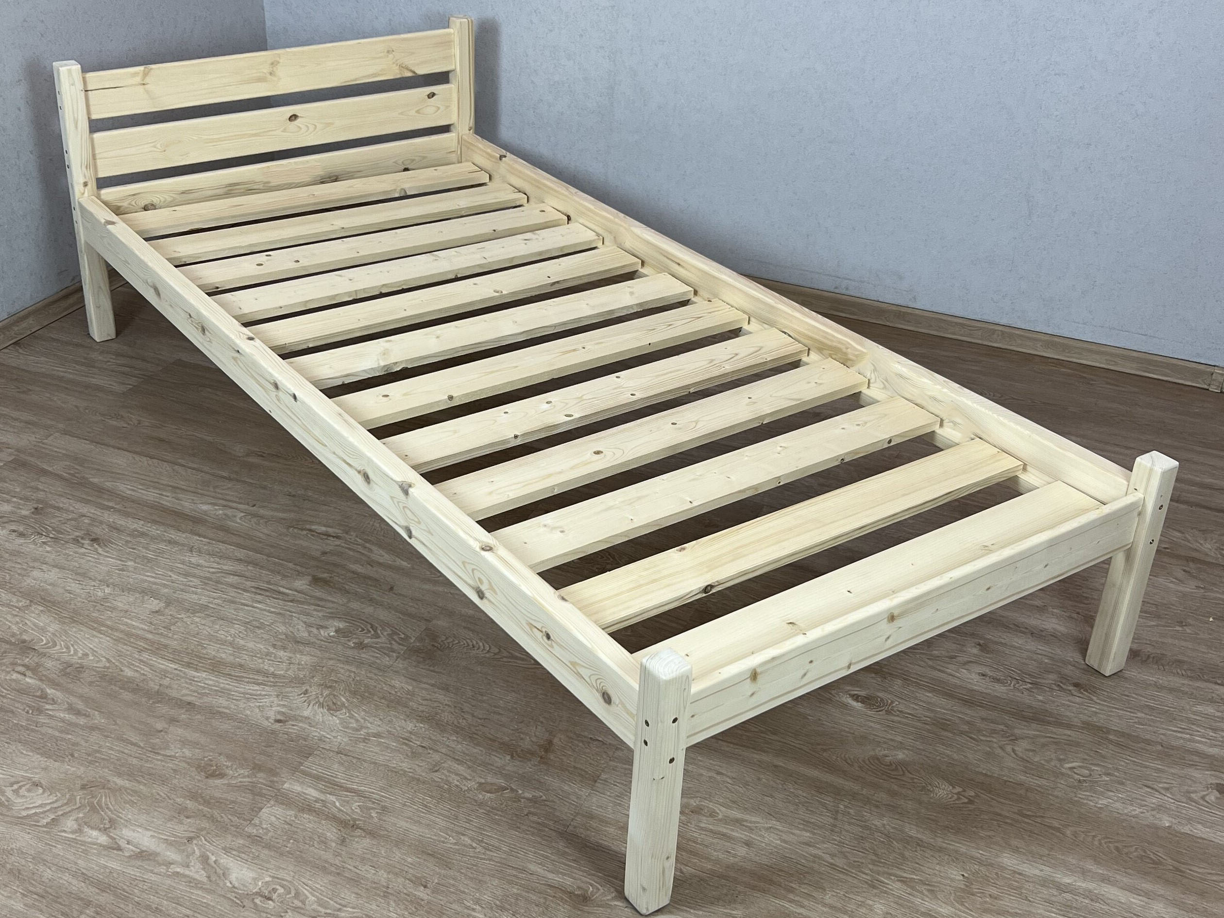Кровать Solarius Классика с реечным основанием 200х90 с 2 выкатными ящиками, лакированная