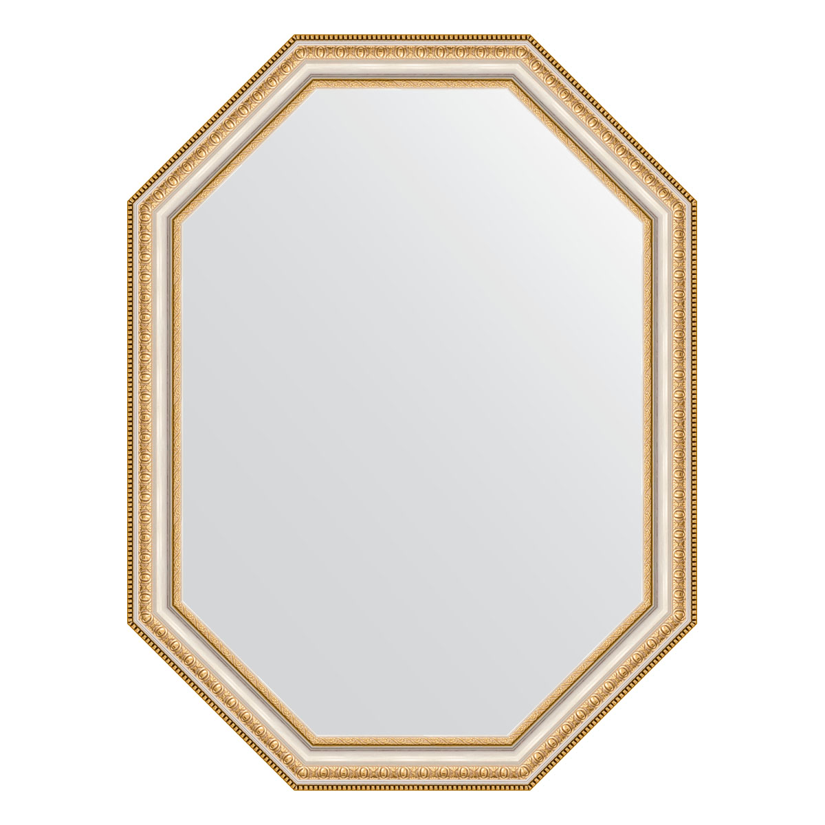 Зеркало в раме 61x81см Evoform BY 7051 золотые бусы на серебре