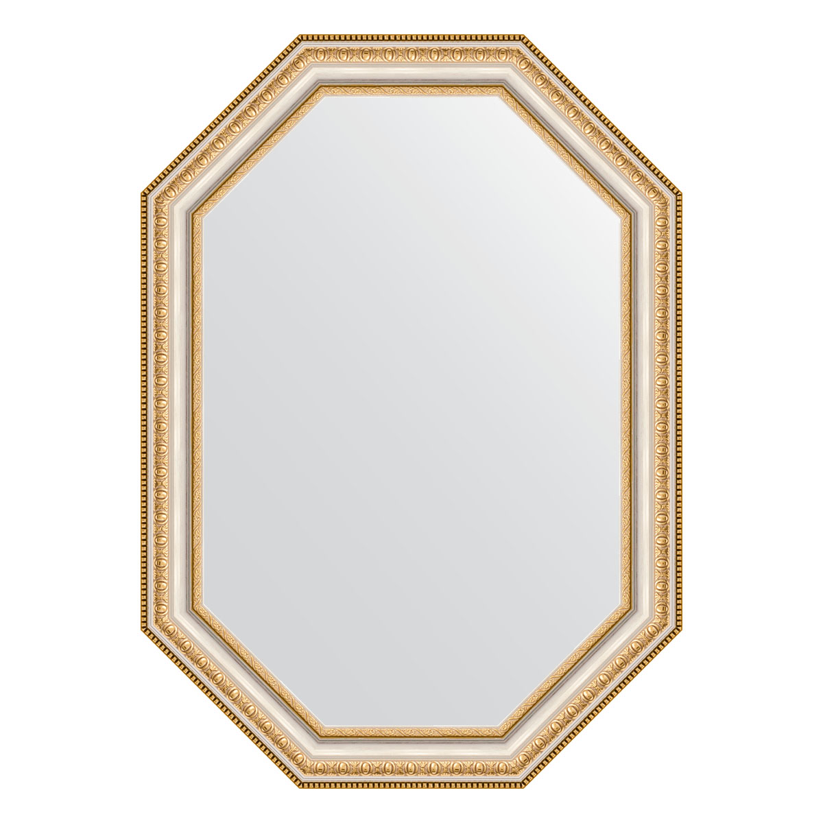 Зеркало в раме 51x71см Evoform BY 7049 золотые бусы на серебре