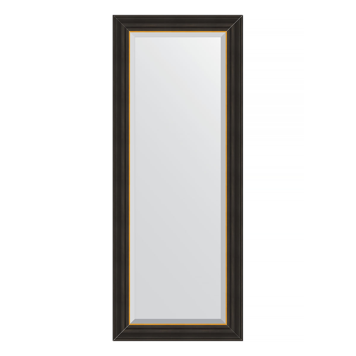 Зеркало в раме 54x134см Evoform BY 3928 черное дерево с золотом