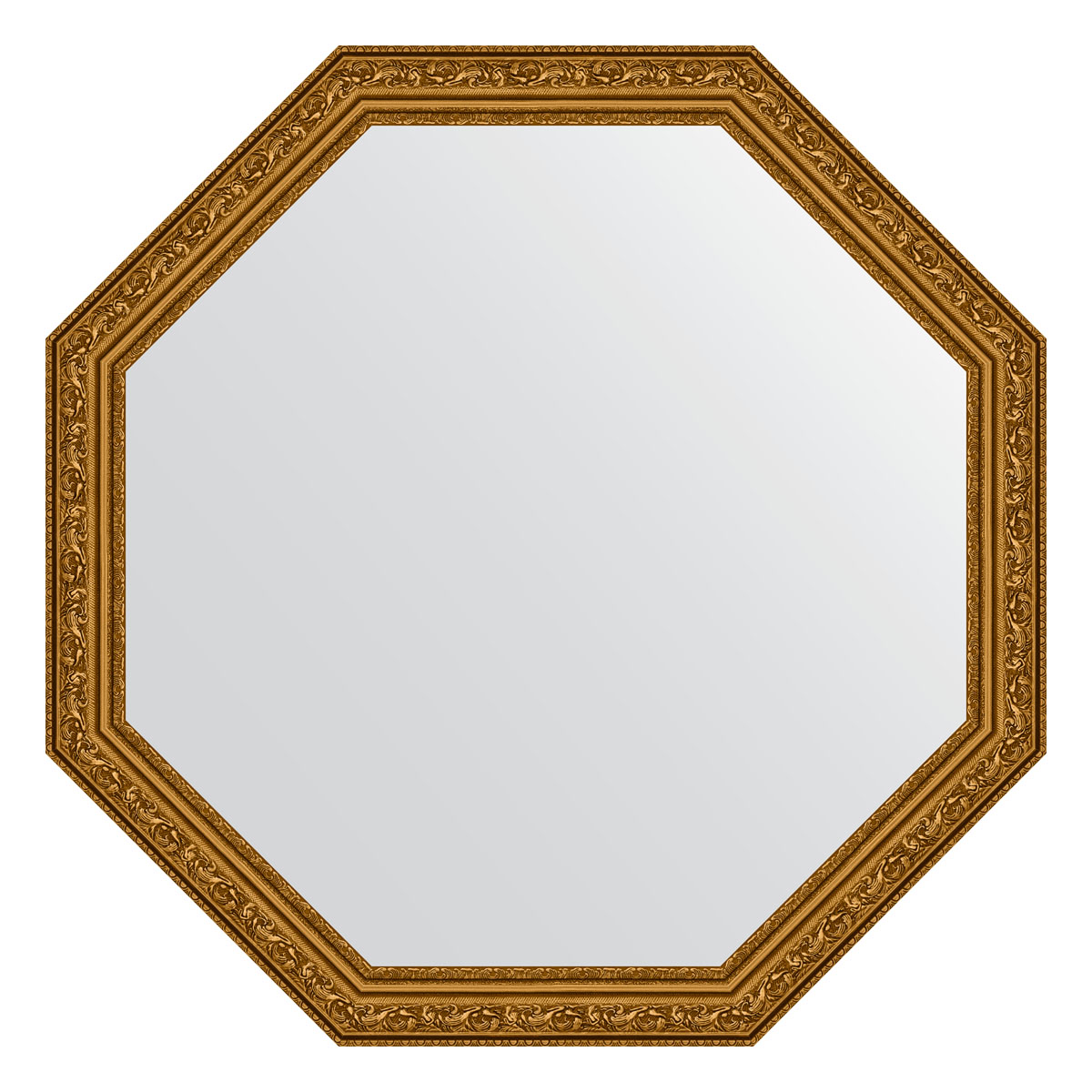 Зеркало в раме 70x70см Evoform BY 3690 виньетка состаренное золото