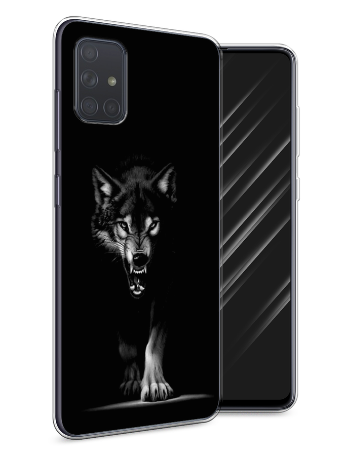 Чехол Awog  на Samsung Galaxy A71 "Волк выходит из ночи"