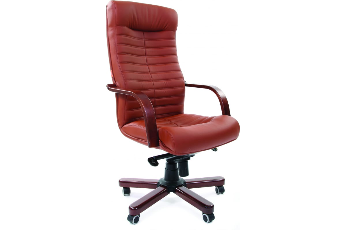 Кресло офисное Chairman   480   экопремиум темно-коричневый глянец