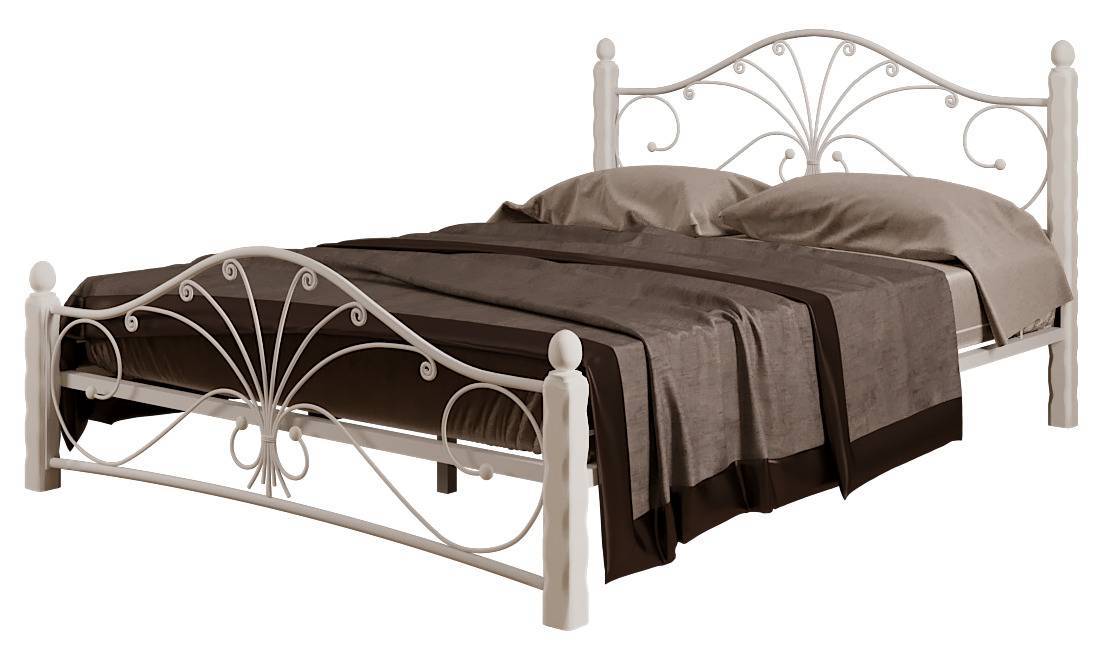 Двуспальная кровать Форвард-Мебель Фортуна 140х200 см, белый