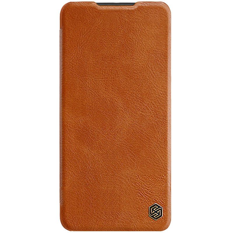 Кожаный чехол-книжка Nillkin Leather Qin для Samsung Galaxy A13 (коричневый)