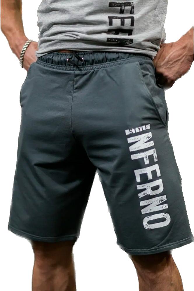 Спортивные шорты мужские INFERNO style Ш-001-001 серые S