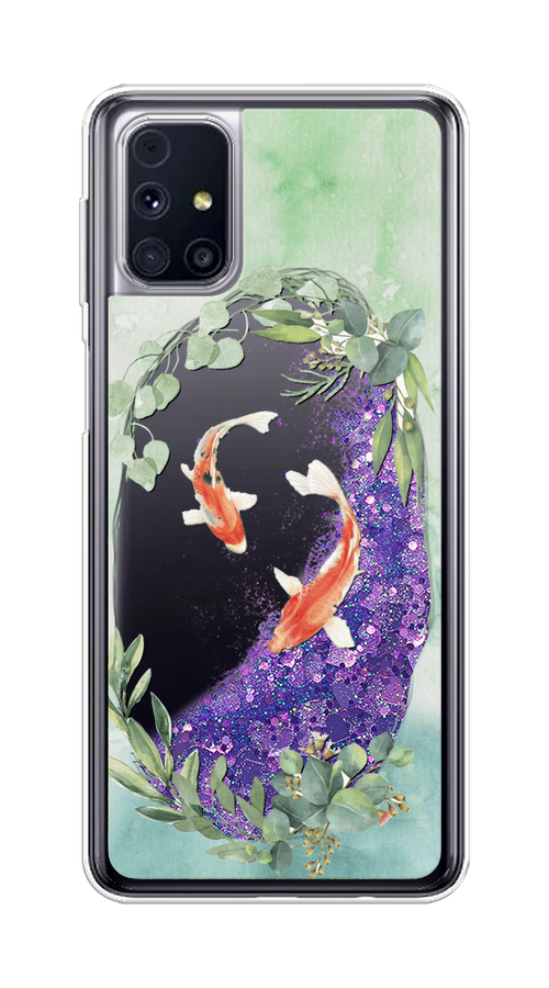 Чехол Awog на  Samsung Galaxy M31s / Самсунг M31s "Две золотые рыбки"