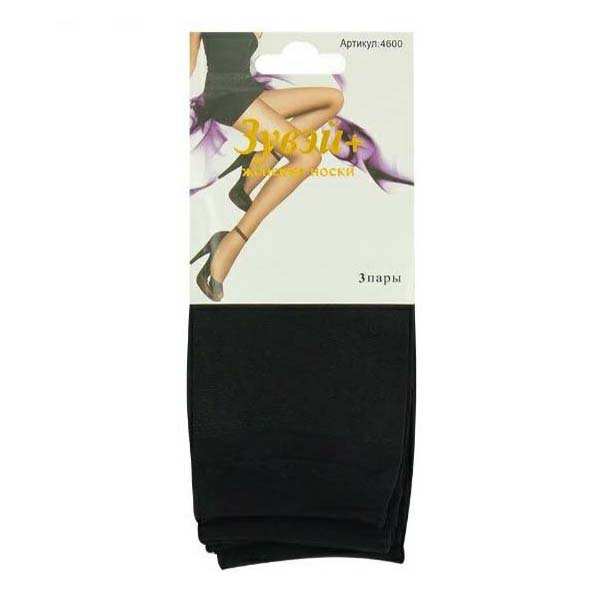 Комплект носков женских Зувэй+ черных 36-41