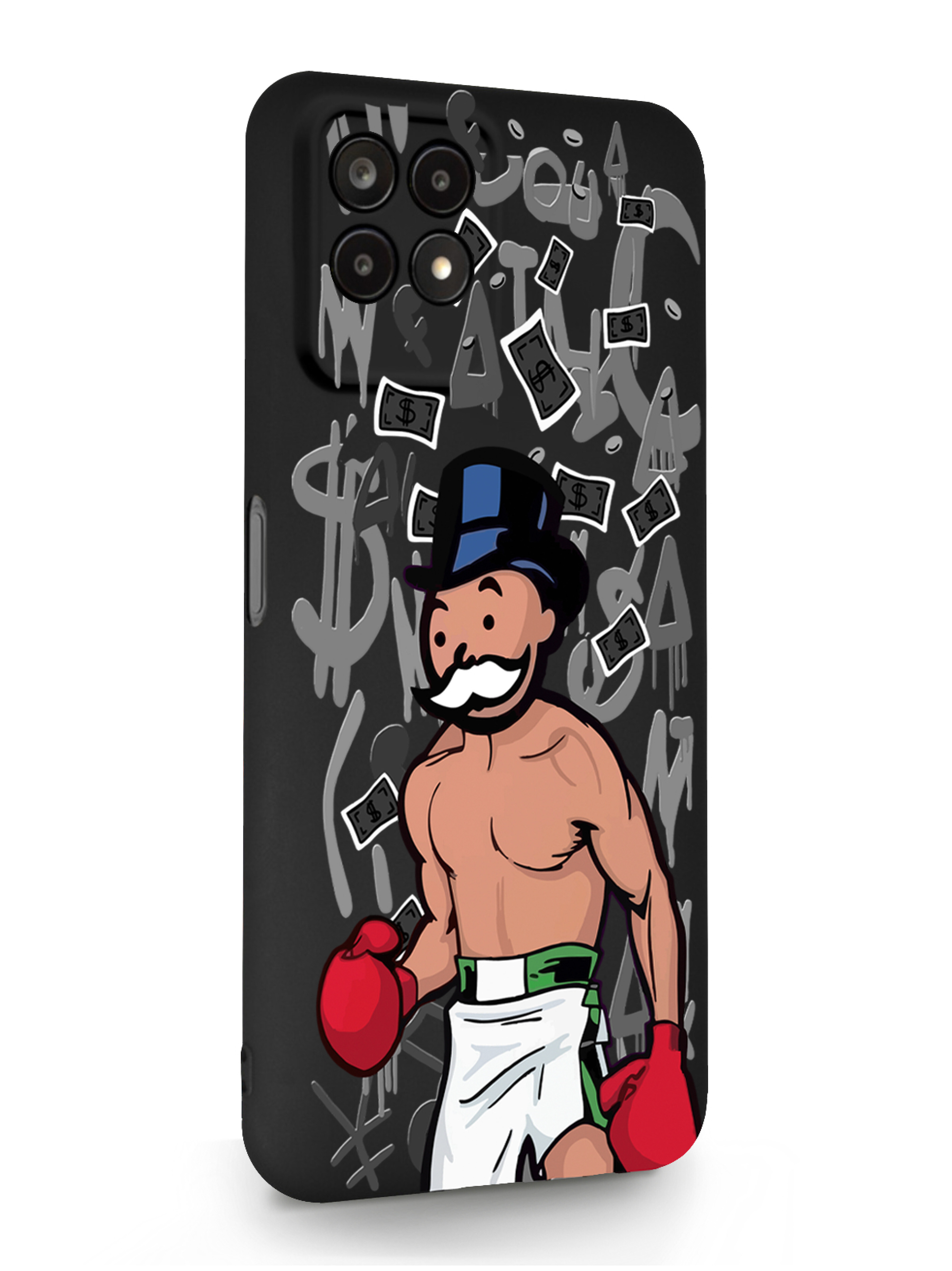Чехол MustHaveCase Realme 8i Monopoly Boxing черный