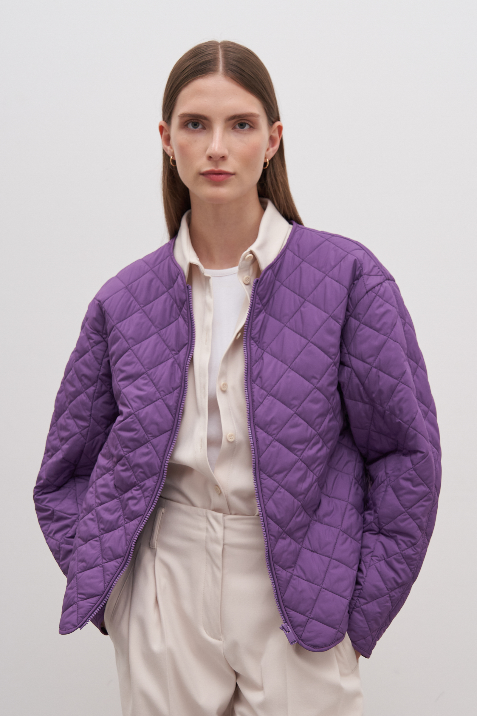 Куртка женская Finn Flare FAD11028 фиолетовая S