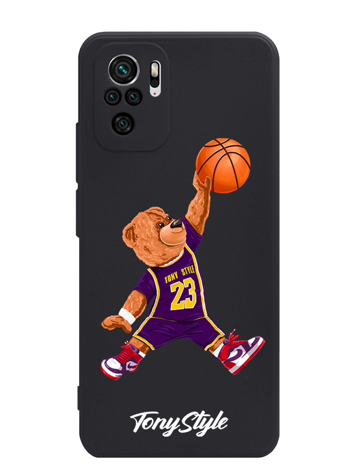 Чехол Tony Style Xiaomi Redmi Note 10 /10S Tony Style баскетболист с мячом