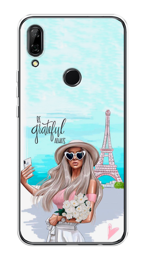Чехол на Honor 9X/Huawei P Smart Z "Селфи Париж"