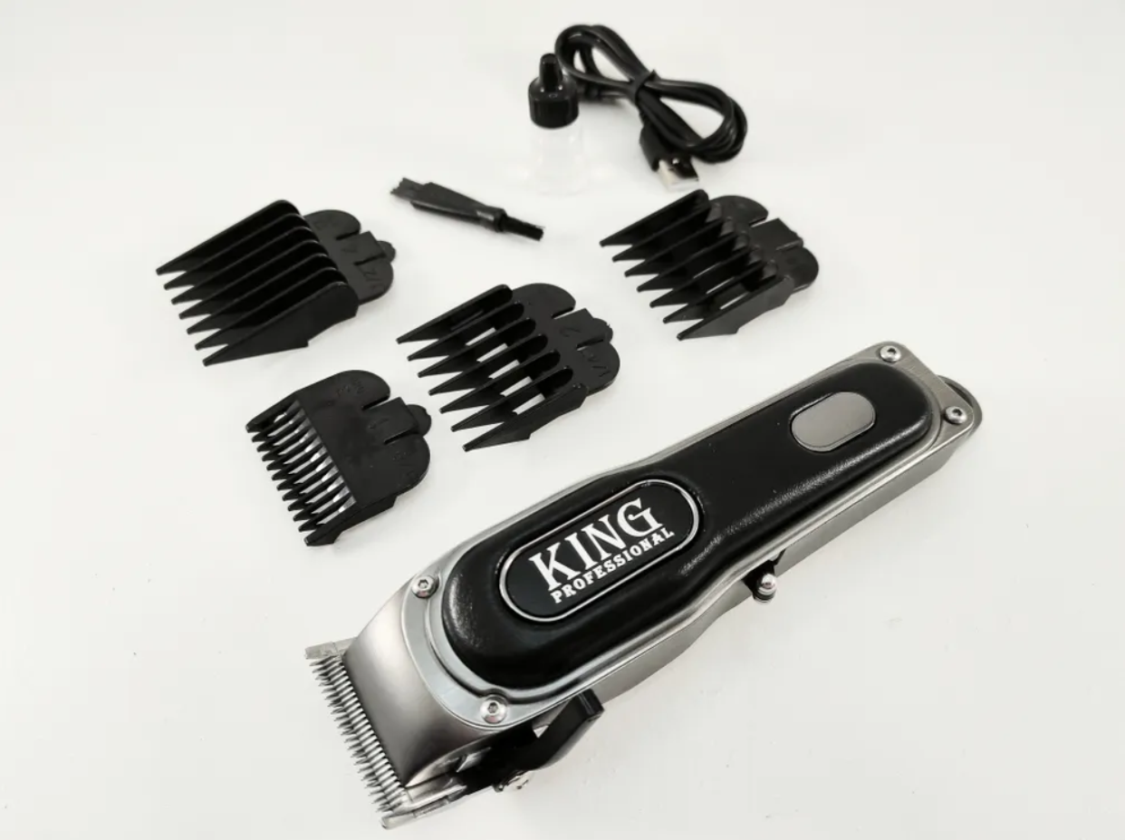 Машинка для стрижки волос KING KP-2002 черная