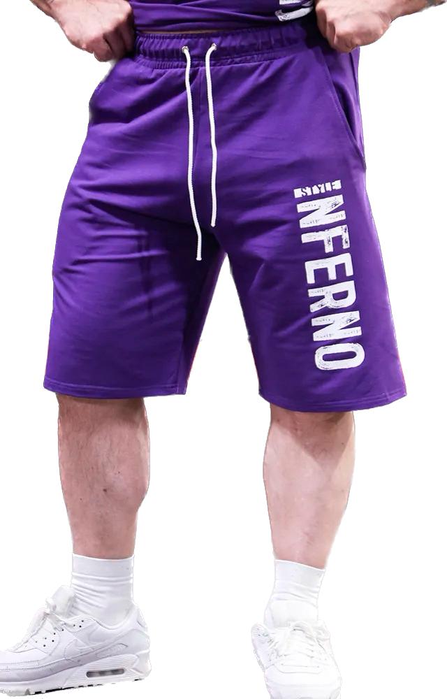 Спортивные шорты мужские INFERNO style Ш-001-001 фиолетовые 2XL