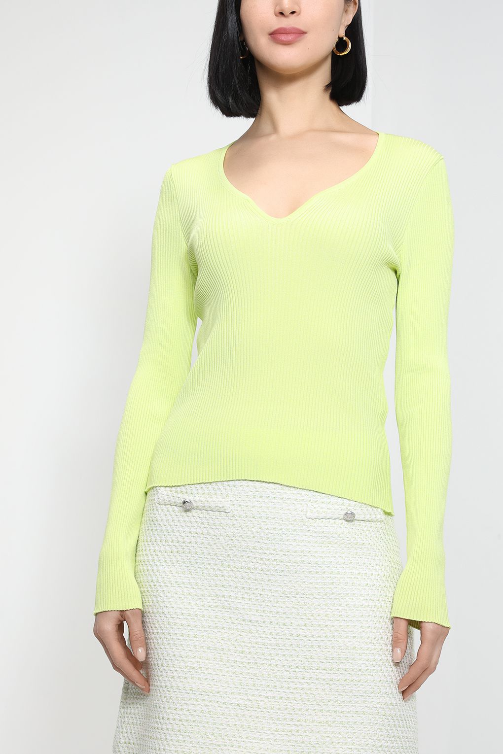 Пуловер женский Perspective 23080668 зеленый L