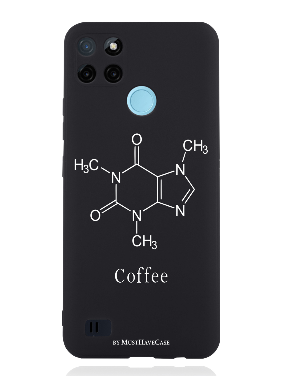 Чехол MustHaveCase RealMe C21Y Молекула кофе