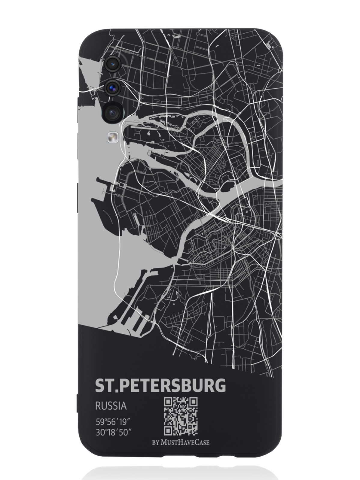 Чехол MustHaveCase Samsung Galaxy A50 Карта Санкт-Петербурга